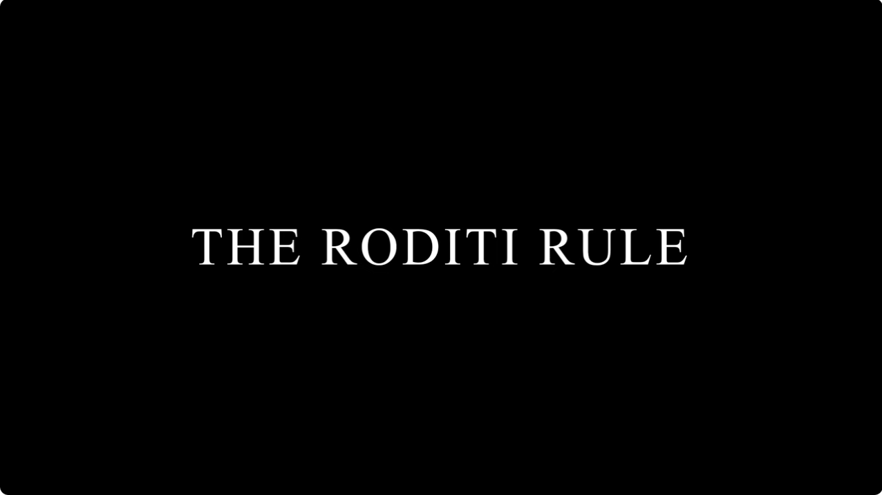 'The Roditi Rule' Documentary - Film, Television and Digital Media
